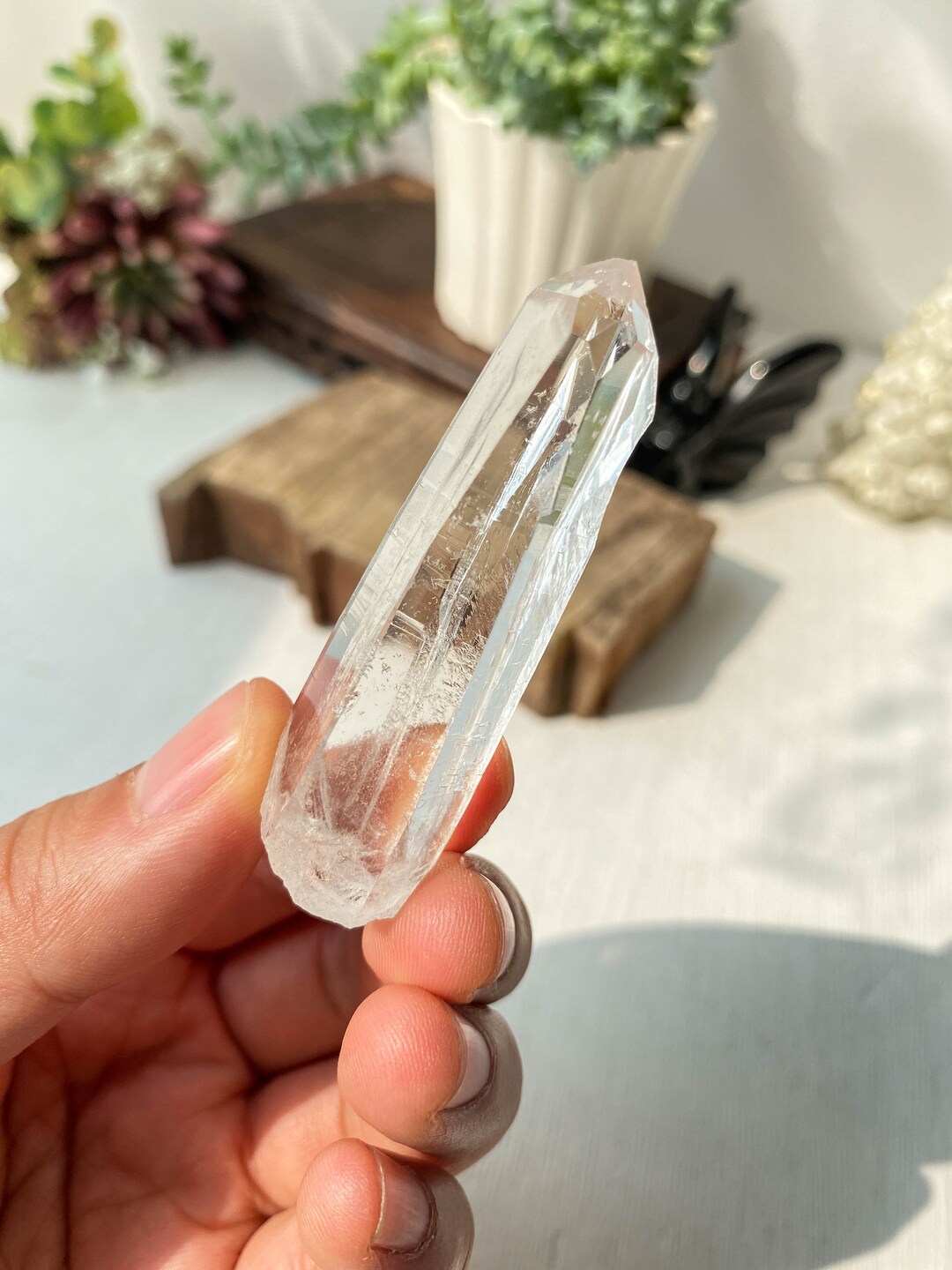 Natural Sirius Quartz Wand Point , Metaphysical Crystals , Crystal ...