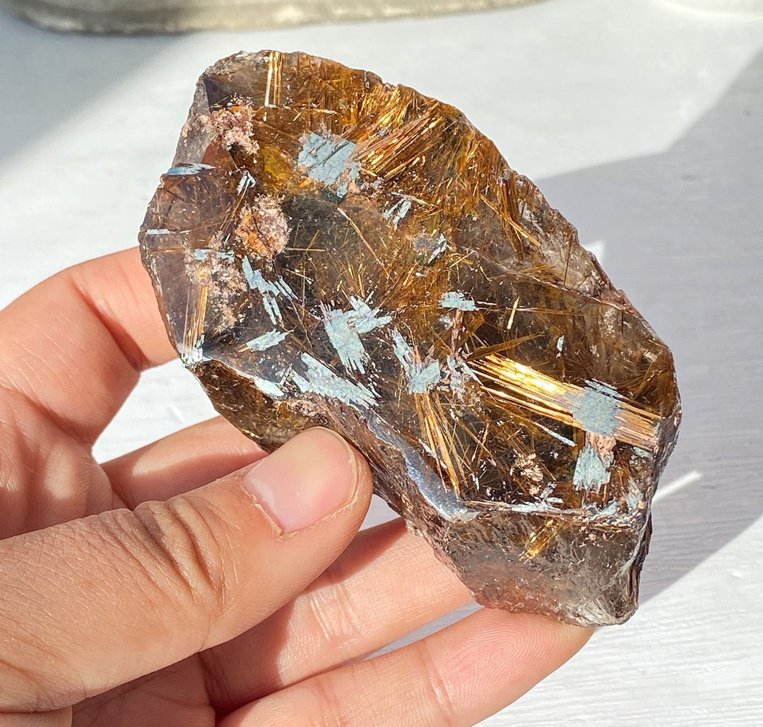 Smokey Quartz Rutile Quartz Titanium Freeform Rutile Quartz - Etsy