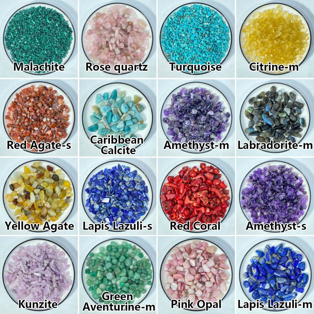 Bulk Gemstone Chips , Crushed Tumbled Crystal Chip , Choose Your ...