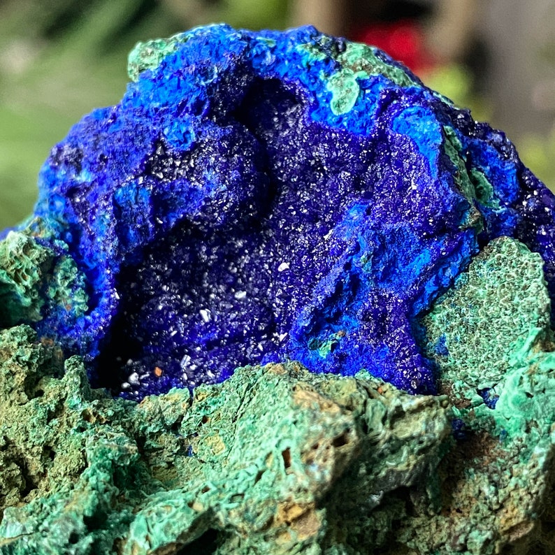 Natural Azurite Specimen , Crystal Gift ,rare Raw Crystal , Energy ...