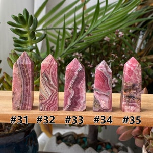 Natural Mini Rare Rhodochrosite Tower Point Obeliak , Gemmy ...