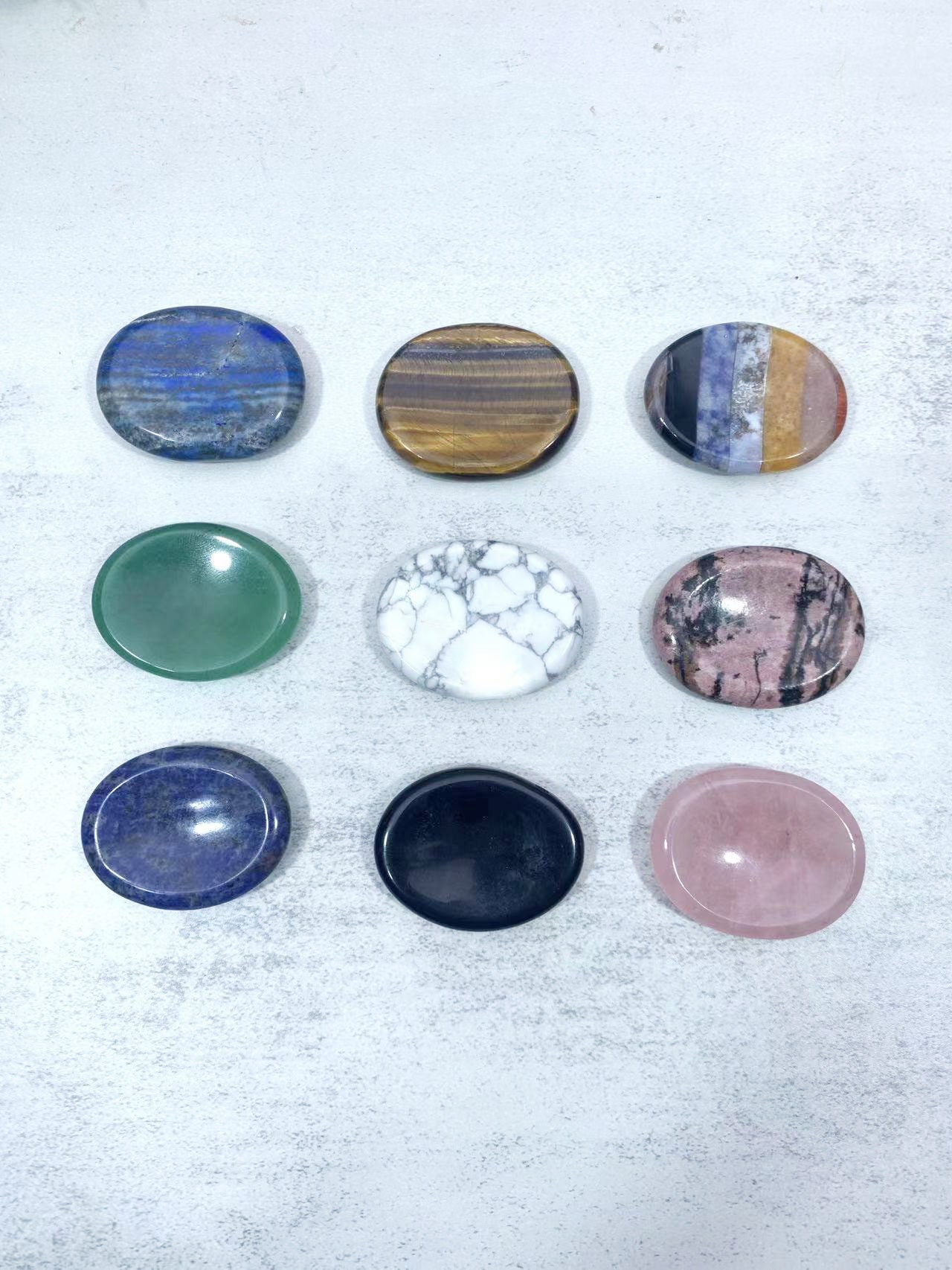 Crystal Worry Stone Natural Gemstone Worry Stone Hand - Etsy