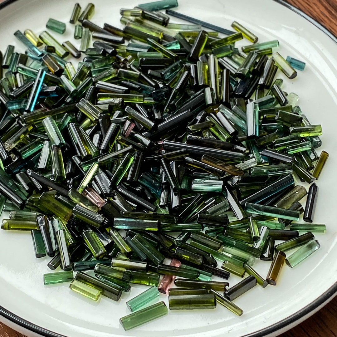 Polished Tourmaline Sticks , Tourmaline Rough for Jewelry , Tourmaline ...