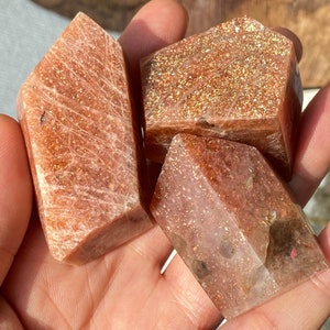 Flashy Sunstone Freeform , Gorgeous Shimmery Golden Sunstone Freeform ...