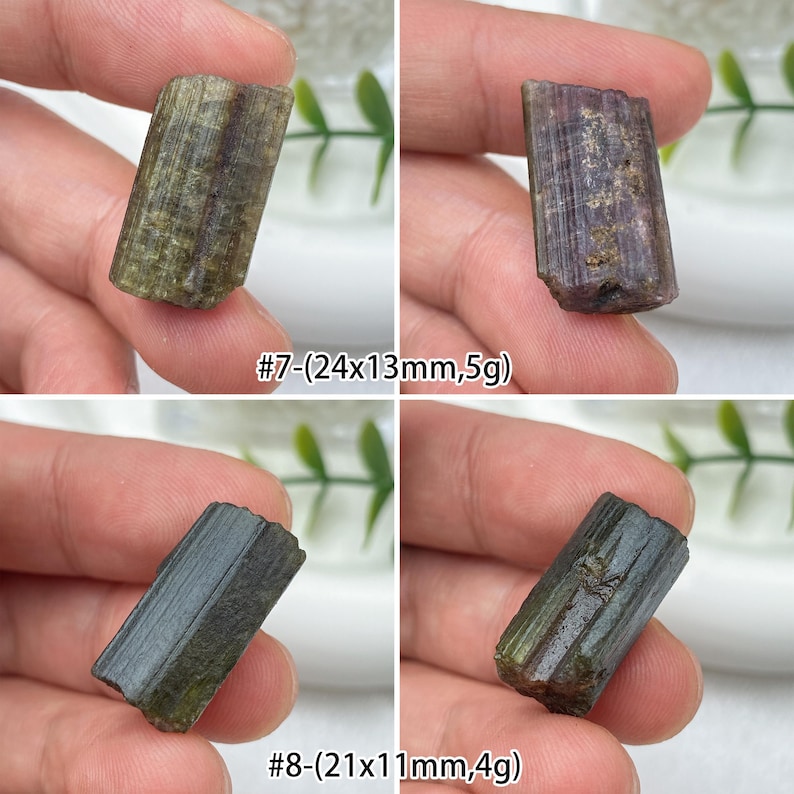 Natural Green Tourmaline Rough Gemstone Sticks , Tourmaline Green Raw ...