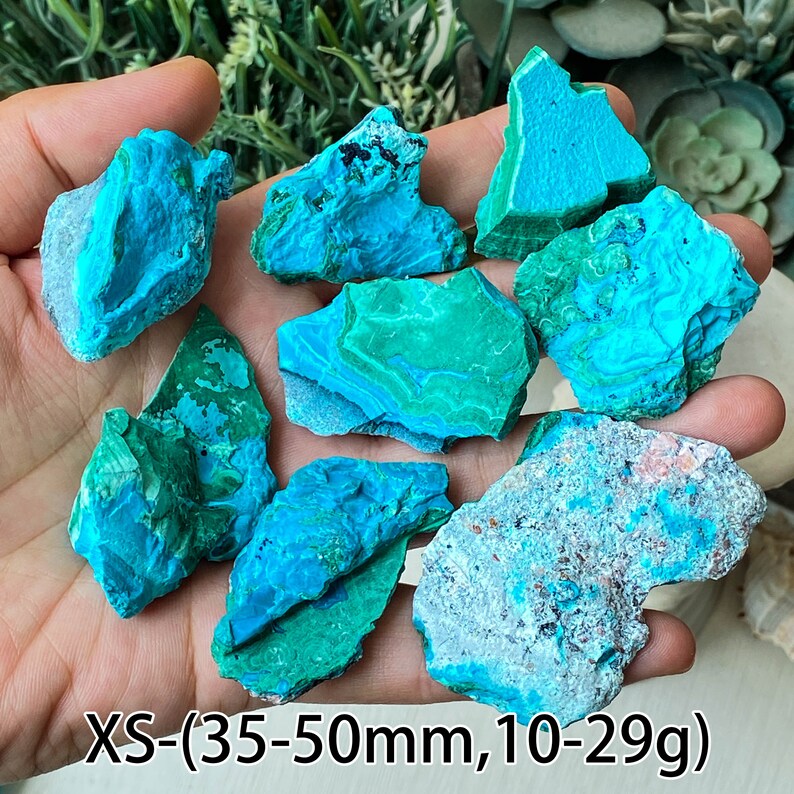 Natural Raw Chrysocolla Specimen , Velvet Malachite Botryoidal Crystal ...