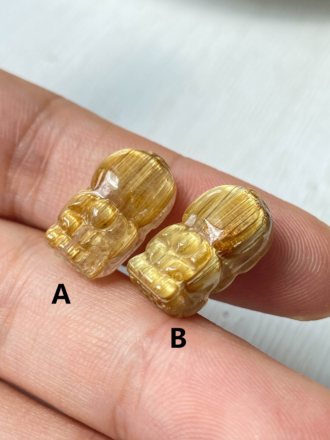 Titanium Rutile Pixiu , Natural Golden Rutilated Quartz Crystal Pixiu ...