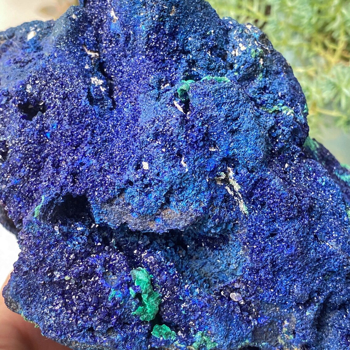 Azurite Crystal Cluster: Natural Malachite Specimen, Home Decor - Etsy
