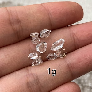 UV Reactive Oil Petroleum Herkimer Diamond , Double Terminate Quartz ...