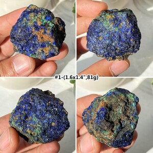 Azurite Crystal Cluster Natural Azurite Specimen Home - Etsy