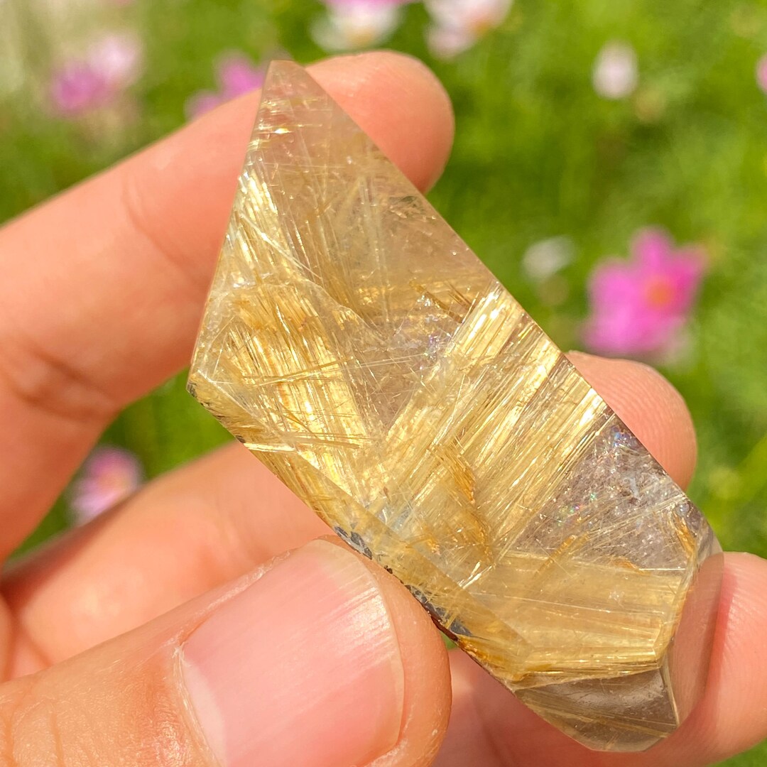 Natural Golden Rutilated Quartz Crystal Freeform , Crystal Collection ...
