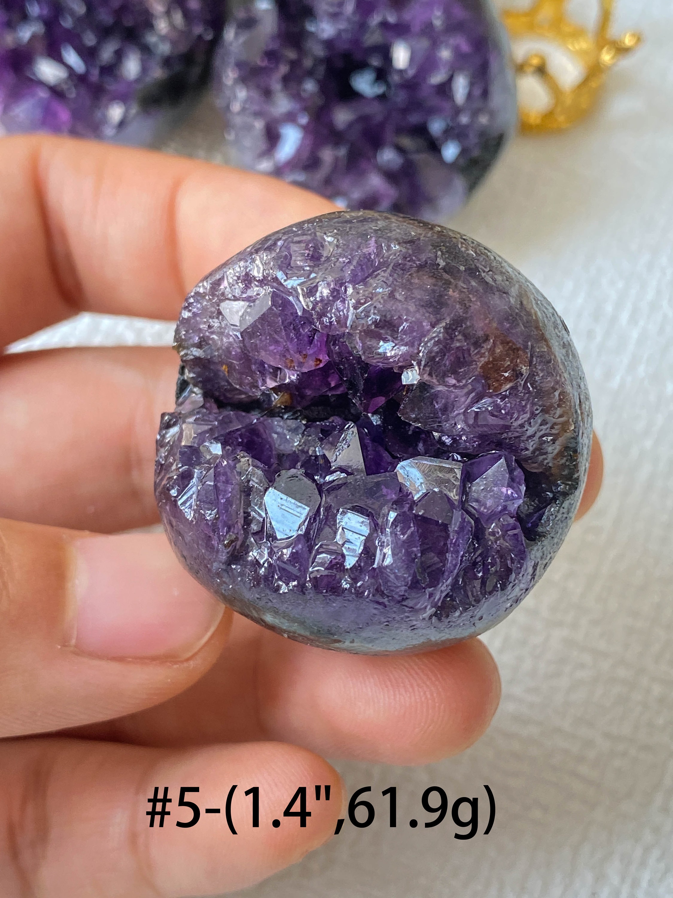 Amethyst Cluster Sphere Ball , Purple Amethyst Geode Crystal Ball ...