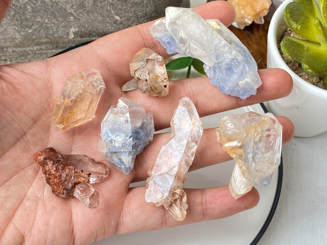 Natural Blue Dumortierite Specimen , Dumortierite in Quartz Point , Raw ...