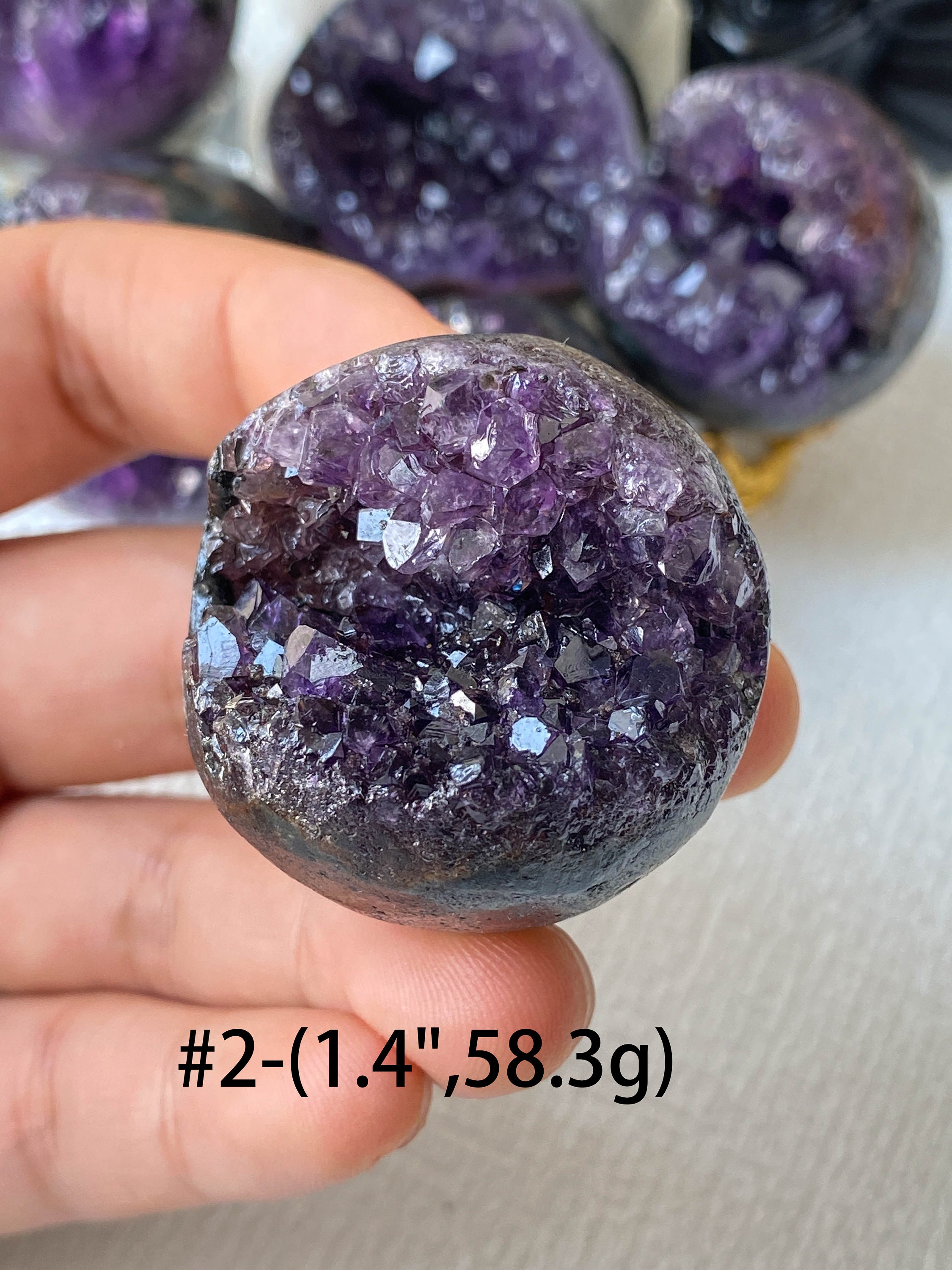Amethyst Cluster Sphere Ball , Purple Amethyst Geode Crystal Ball ...