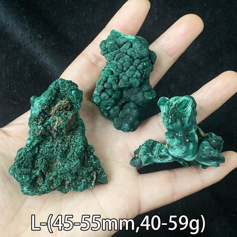 Natural Fibrous Velvet Malachite Minerals Gemstones , Fibrous Velvet ...