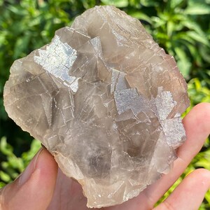 Natural Grey Flourite Cube Cluster Specimen , Fluorite Purplish Phantom ...