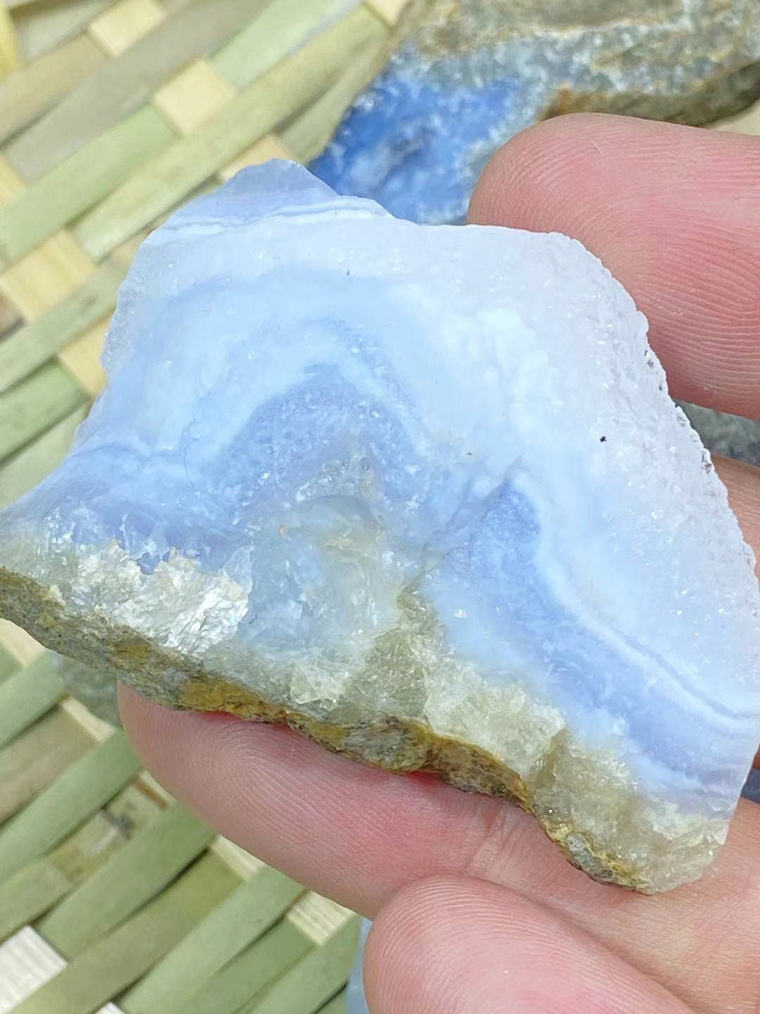 Raw Blue Lace Agate Chunks Natural Blue Lace Agate Crystal - Etsy