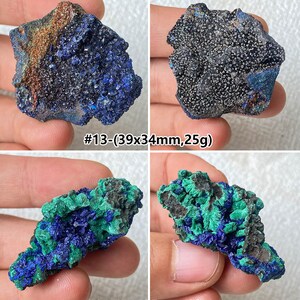 Azurite Crystal Cluster , Natural Azurite Specimen , Home Decoration ...