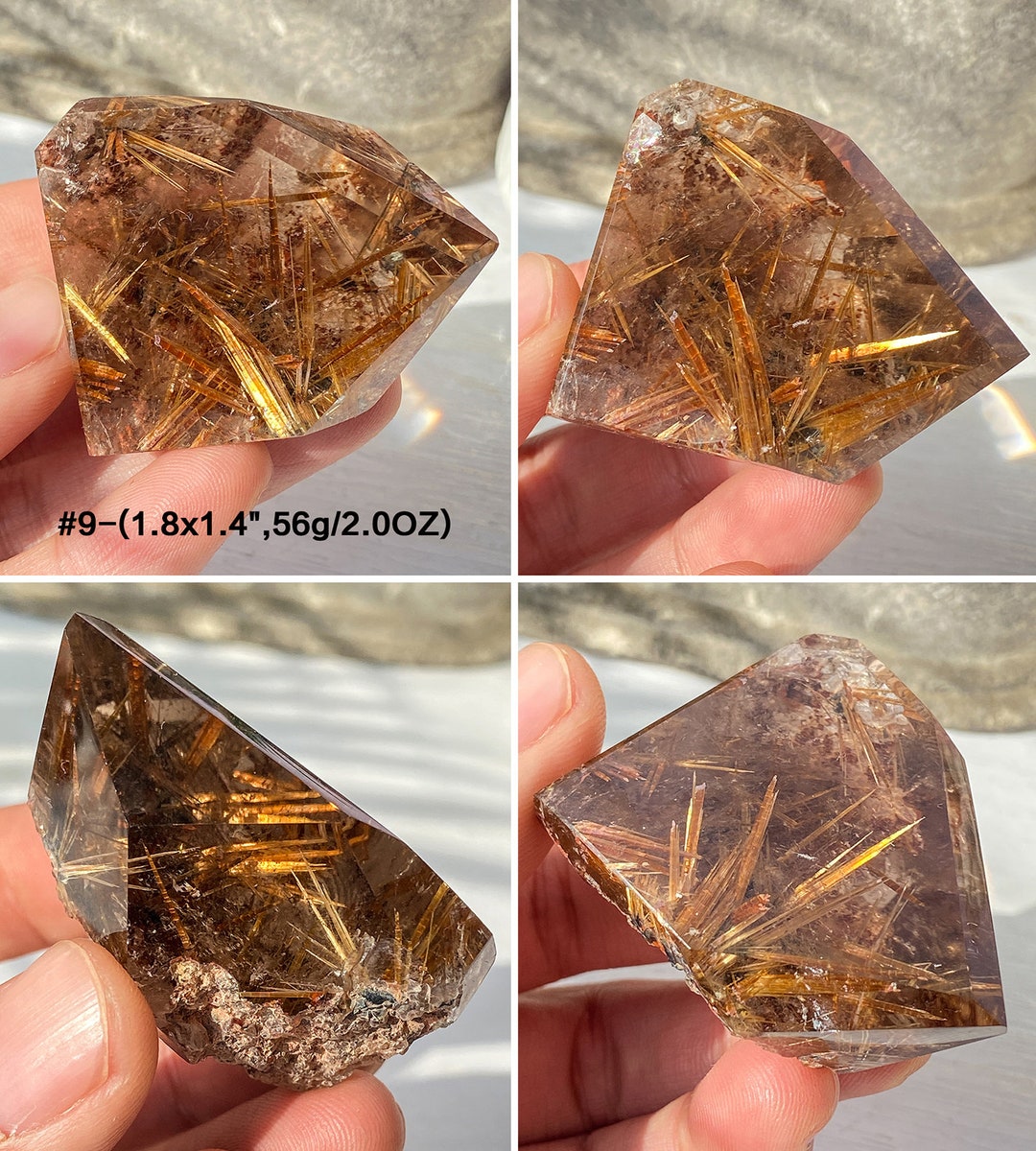 Rutilated Quartz Freeform , Titanium Rutilated Quartz Crystal Pendant ...