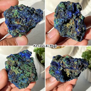 Azurite Crystal Cluster Natural Azurite Specimen Home - Etsy
