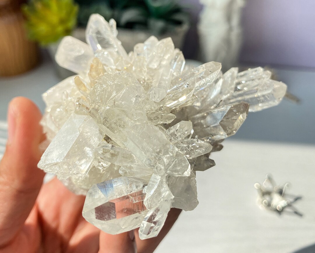 Lemurian Quartz Crystal Point Cluster , Laser Lemurian , Lemurian Point ...