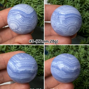 Natural Blue Lace Agate Sphere Orb , Crystal Collection , Stunning ...