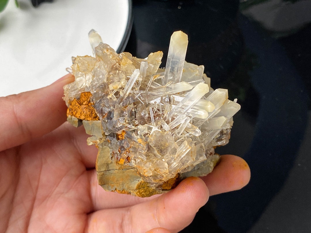 Mango Quartz Cluster Specimen Crystal Gifts , Mango Raw Crystal Cluster ...