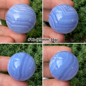 Natural Blue Lace Agate Sphere Orb , Crystal Collection , Stunning ...