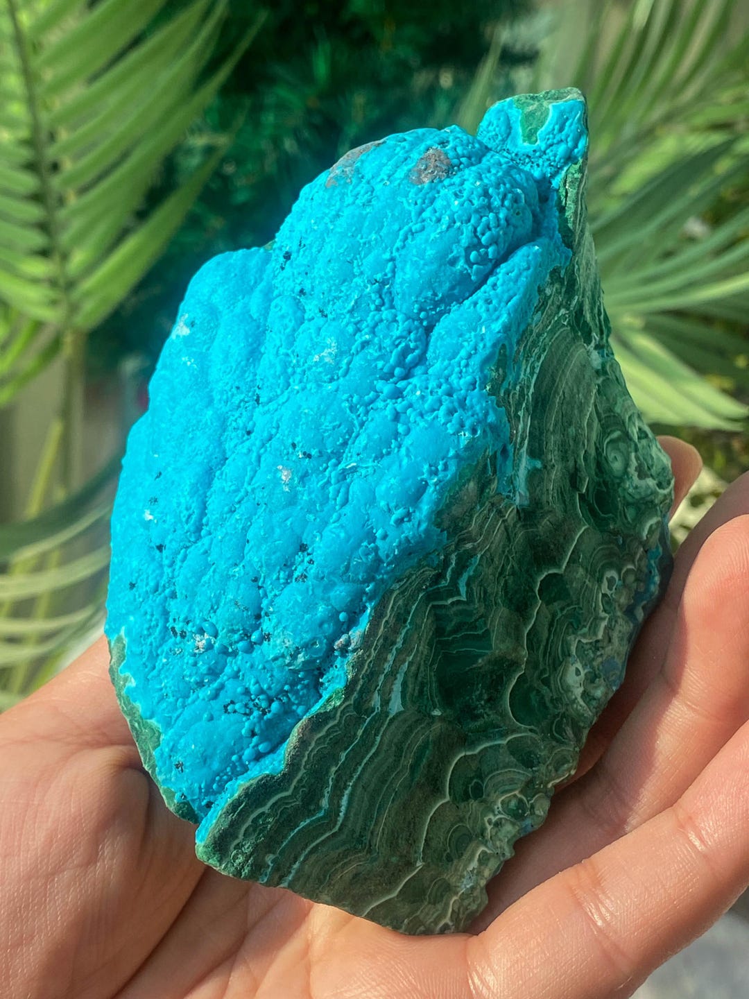 Natural Green Raw Chrysocolla Specimen, Green Malachite Botryoidal ...