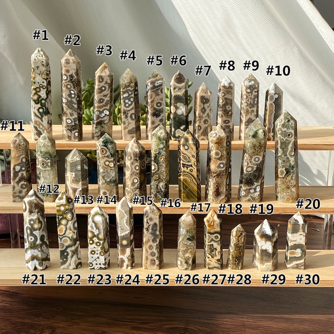 8th Vein Ocean Jasper Tower , Orbicular Ocean Jasper Tower Point ...