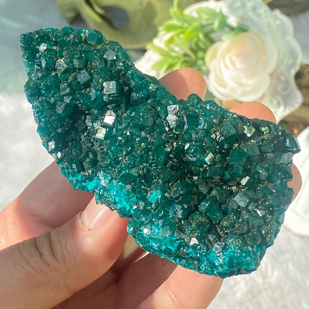 Natural Gorgeous Green Dioptase, Mineral Specimens From Congo, Dioptase ...