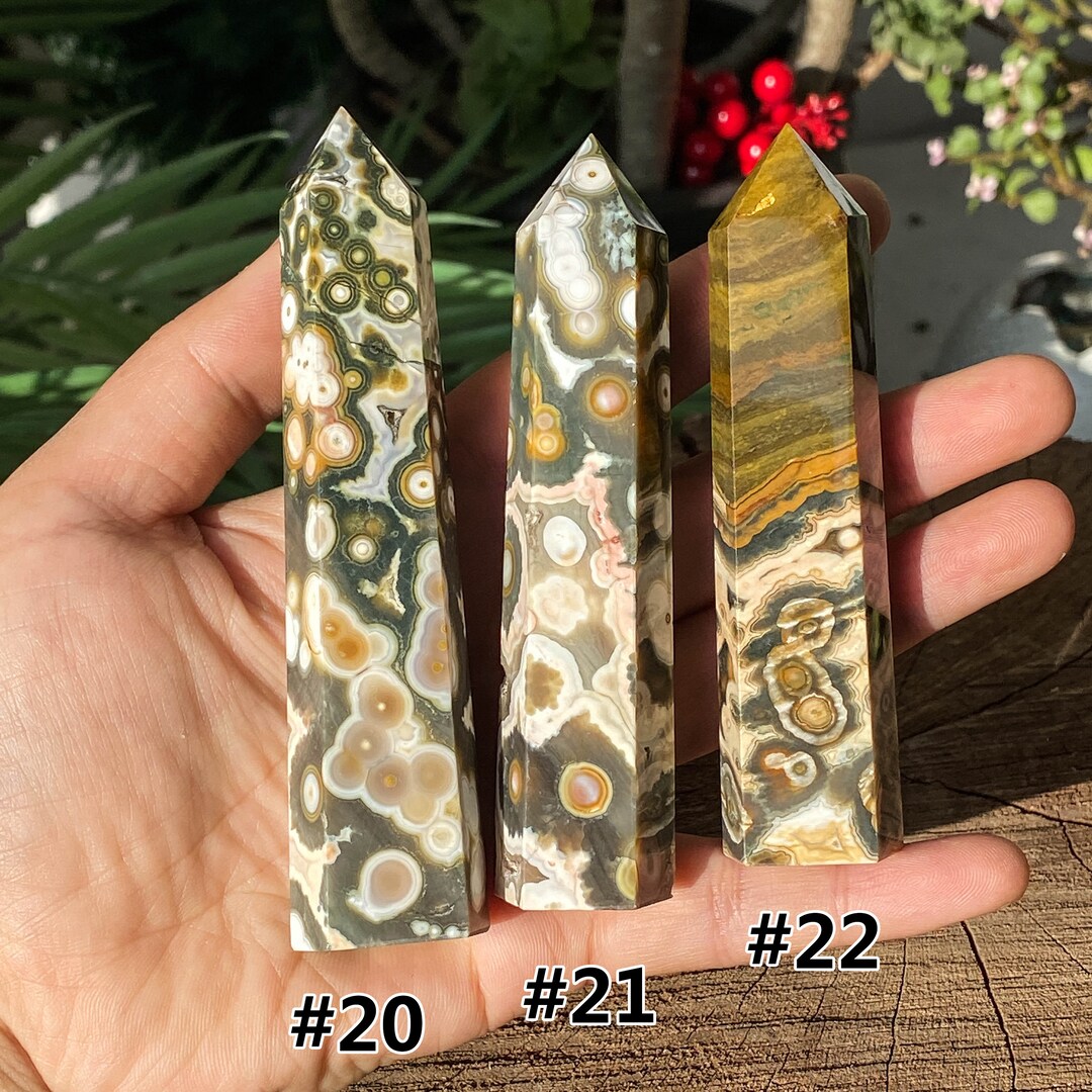 8th Vein Ocean Jasper Tower , Orbicular Ocean Jasper Tower Point ...