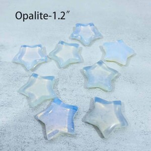 Natural Star Gemstone , Crystal Carving Five-pointed Star , Hand Carved ...