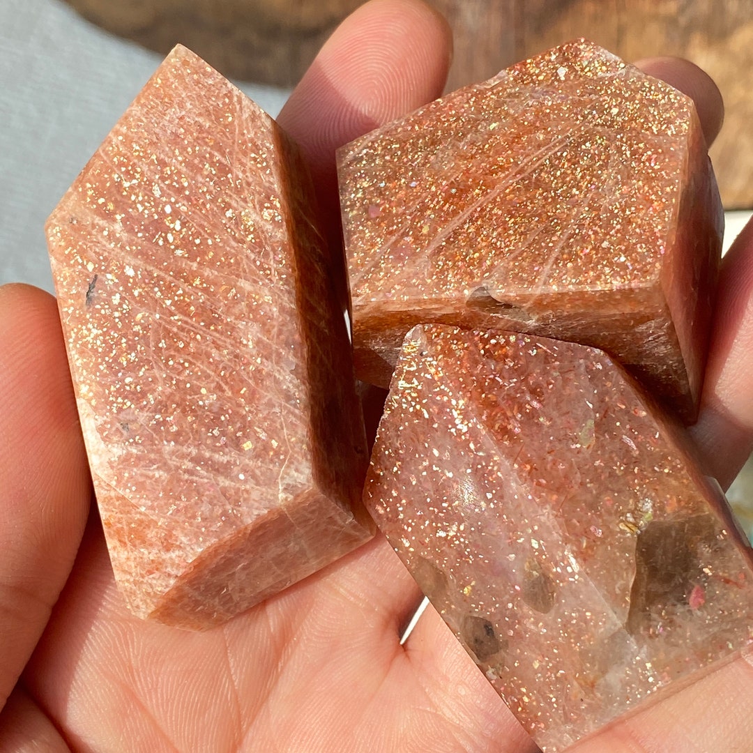 Flashy Sunstone Freeform , Gorgeous Shimmery Golden Sunstone Freeform ...