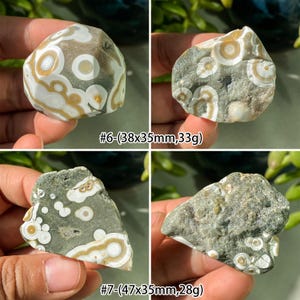 Old Stock Ocean Jasper Slice , Ocean Jasper Freeform , Polished Old ...