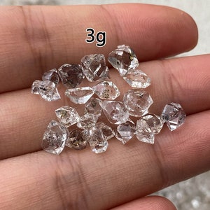 UV Reactive Oil Petroleum Herkimer Diamond , Double Terminate Quartz ...