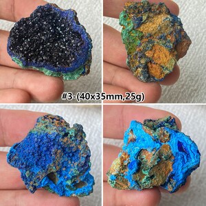 Azurite Crystal Cluster , Natural Azurite Specimen , Home Decoration ...