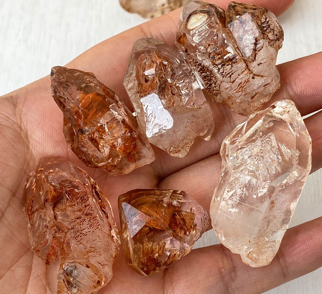 Rare Petroleum Oil Diamond Quartz Crystal , Oil Petroleum Quartz Raw ...