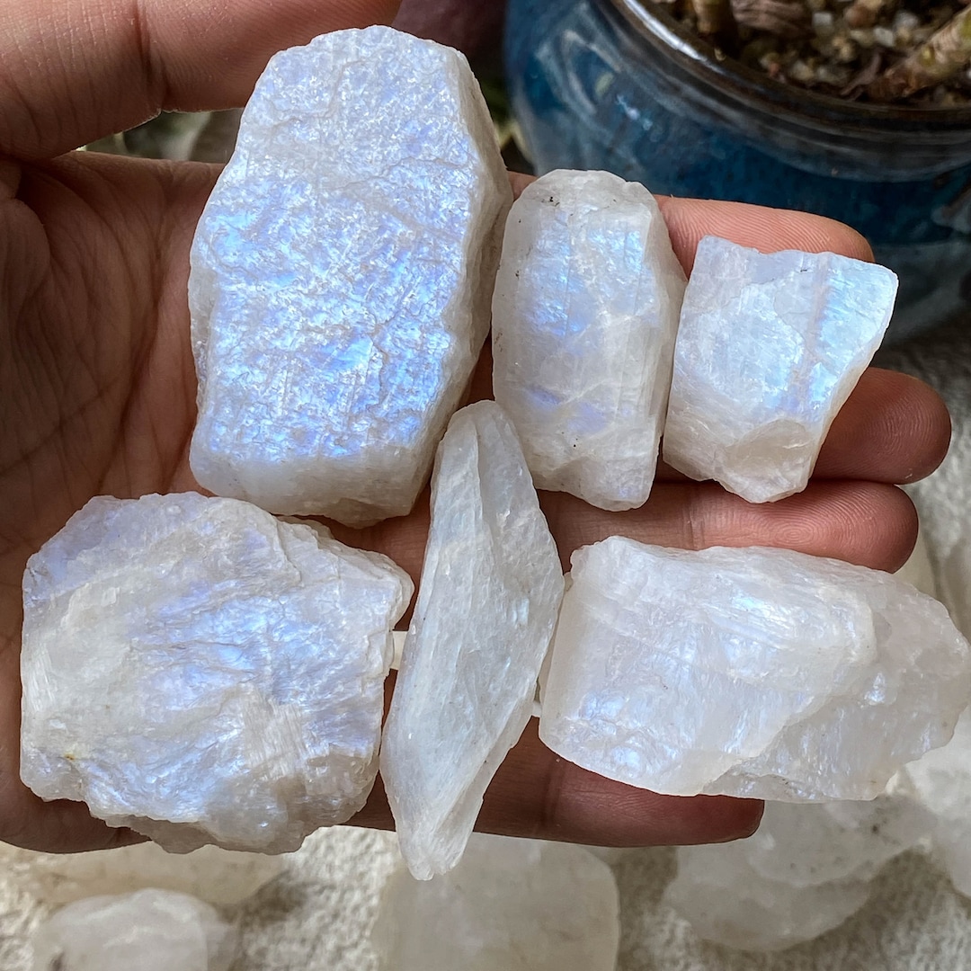 Raw White Gorgeous Moonstone Gorgeous Rough Stone , Natural Raw ...
