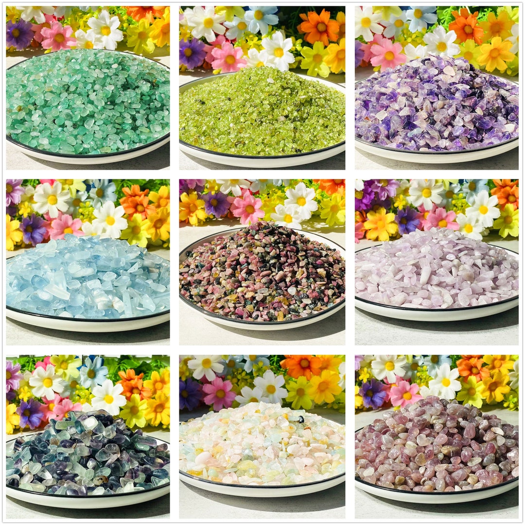 Bulk Gemstone Chips , Crushed Tumbled Crystal Chip , Choose Your Crystal , Gemstone Chips ...