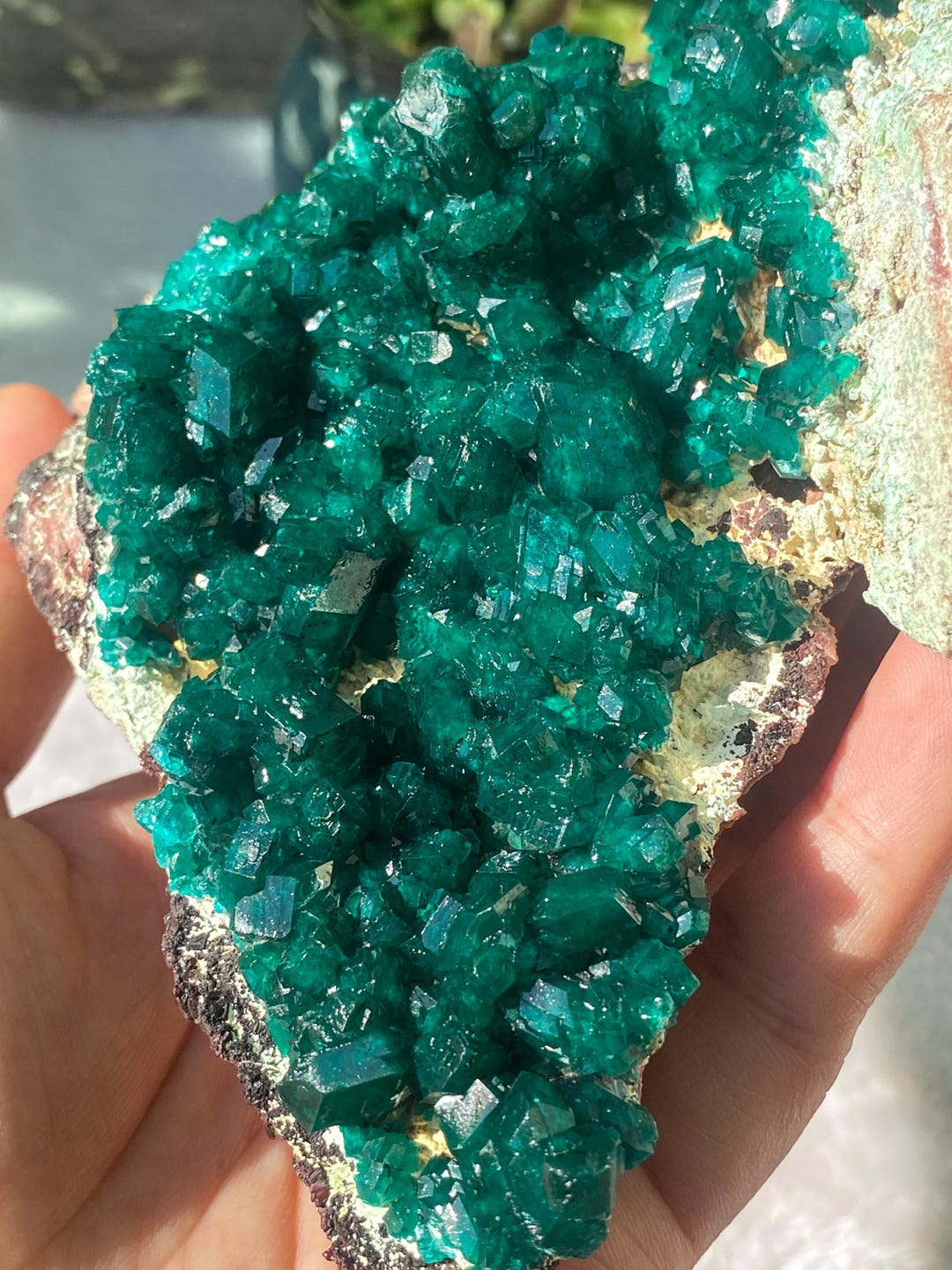 Natural Green Dioptase, Mineral Specimens From Congo, Dioptase Crystal ...