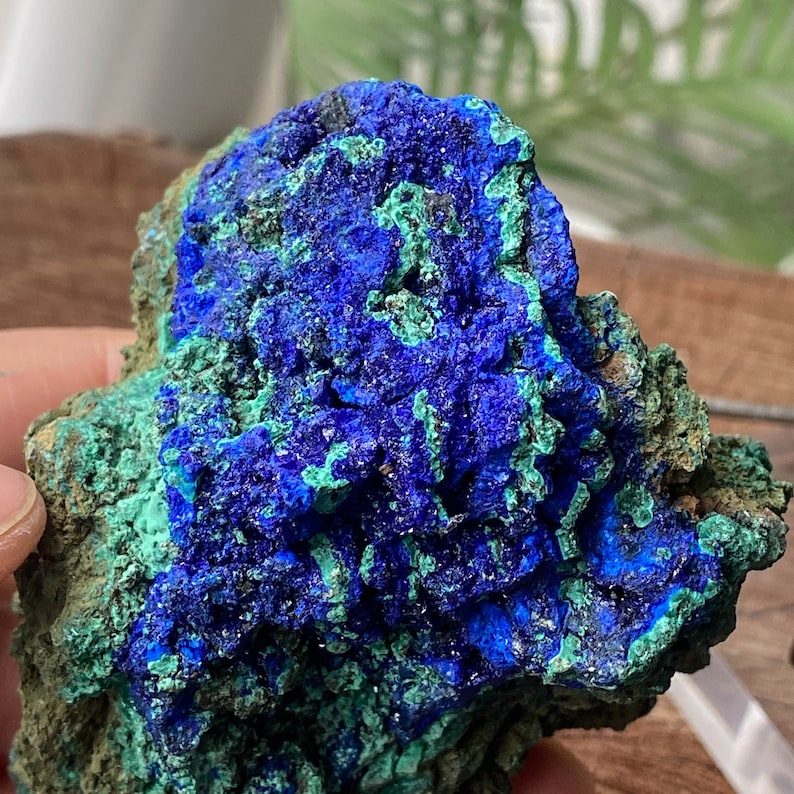 Natural Azurite Specimen , Crystal Gift ,rare Raw Crystal , Energy ...