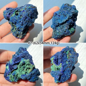 Azurite Crystal Cluster , Natural Azurite Specimen , Home Decoration ...