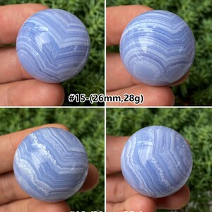 Natural Blue Lace Agate Sphere Orb , Crystal Collection , Stunning ...
