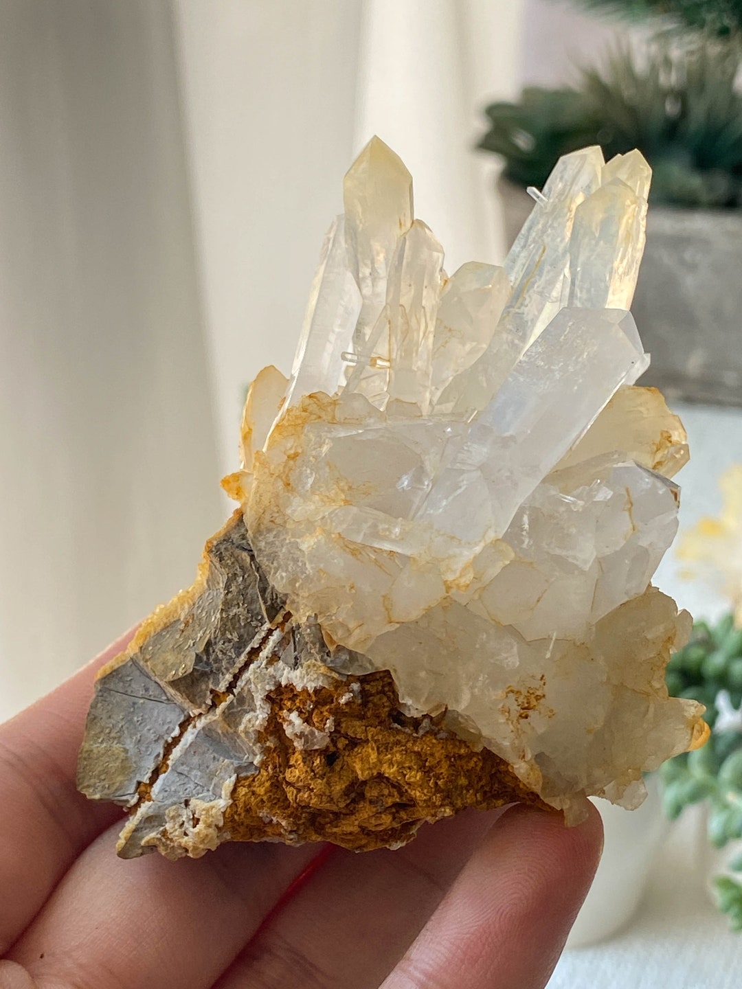 Mango Quartz Cluster Specimen Crystal Gifts , Mango Raw Crystal Cluster ...