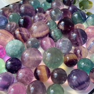Fluorite Mini Spheres , Mini Rainbow Fluorite Crystal Sphere , Green Fluorite Mini Spheres ...