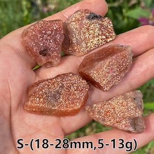 Rough Sunstone Natural Chunks , Strong Flashy Raw Sunstone Pieces ...