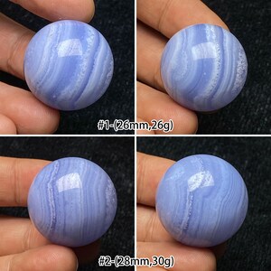 Natural Blue Lace Agate Sphere Orb , Crystal Collection , Stunning ...