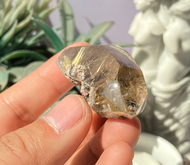 Titanium Rutilated With Garden Quartz Freeform Lodolite - Etsy