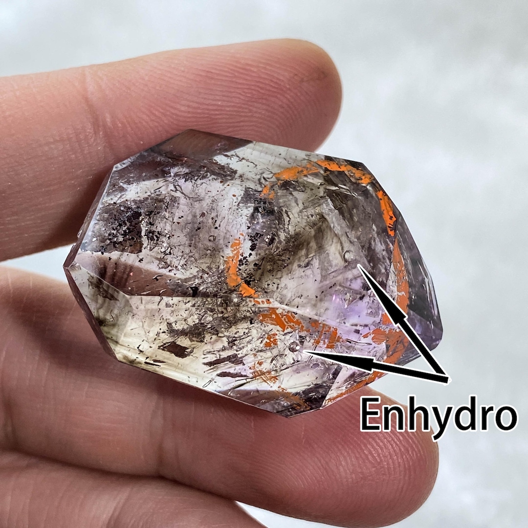 Super Seven Enhydro Two Bubbles , Crystal Enhydro , Easily Visible ...